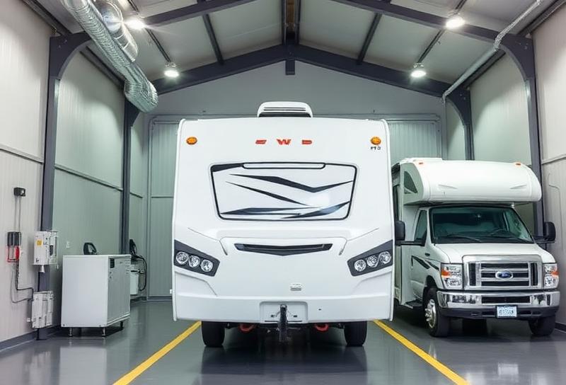 Indoor RV Storage Las Vegas — Climate Controlled | 24/7 Motorcoach ...
